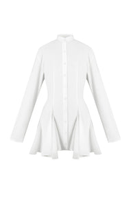 Mr. Mandarin Godet Shirt Dress - Stolen Stores